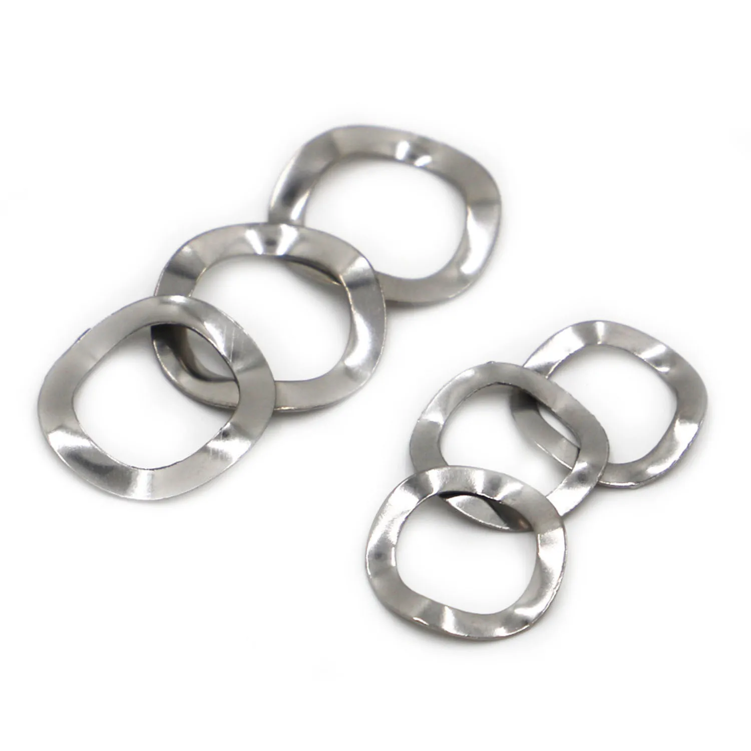 304 Stainless Steel Three Wave Washers Spring Washer M3 M4 M5 M6 M8 M10 ...