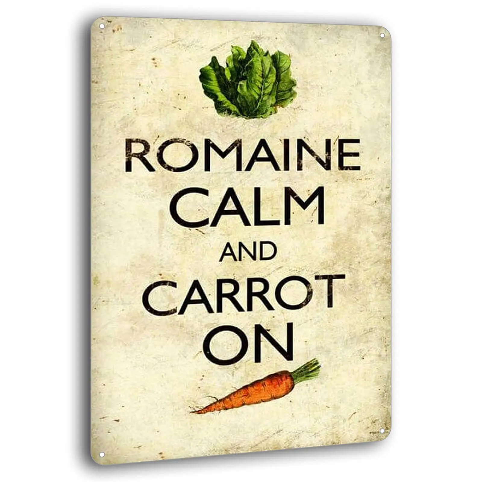 BAYABU-Metal-Tin-Signs-Romaine-Calm-Carrot-Home-Decor-Decorative-Wall ...