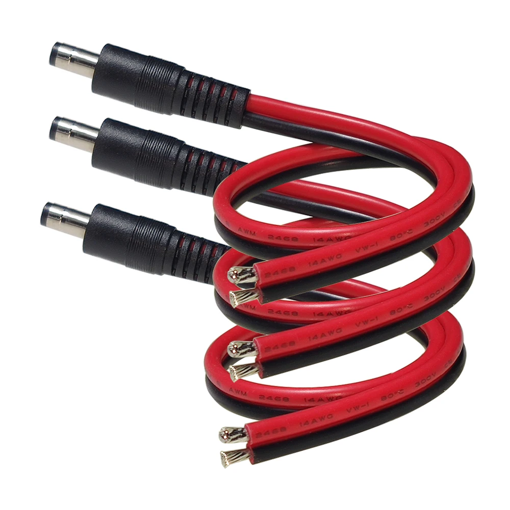 DC-Power-Pigtails-Cable-DC-5-5MM-x-2-1MM-Male-Barrel-Plug-Connector ...