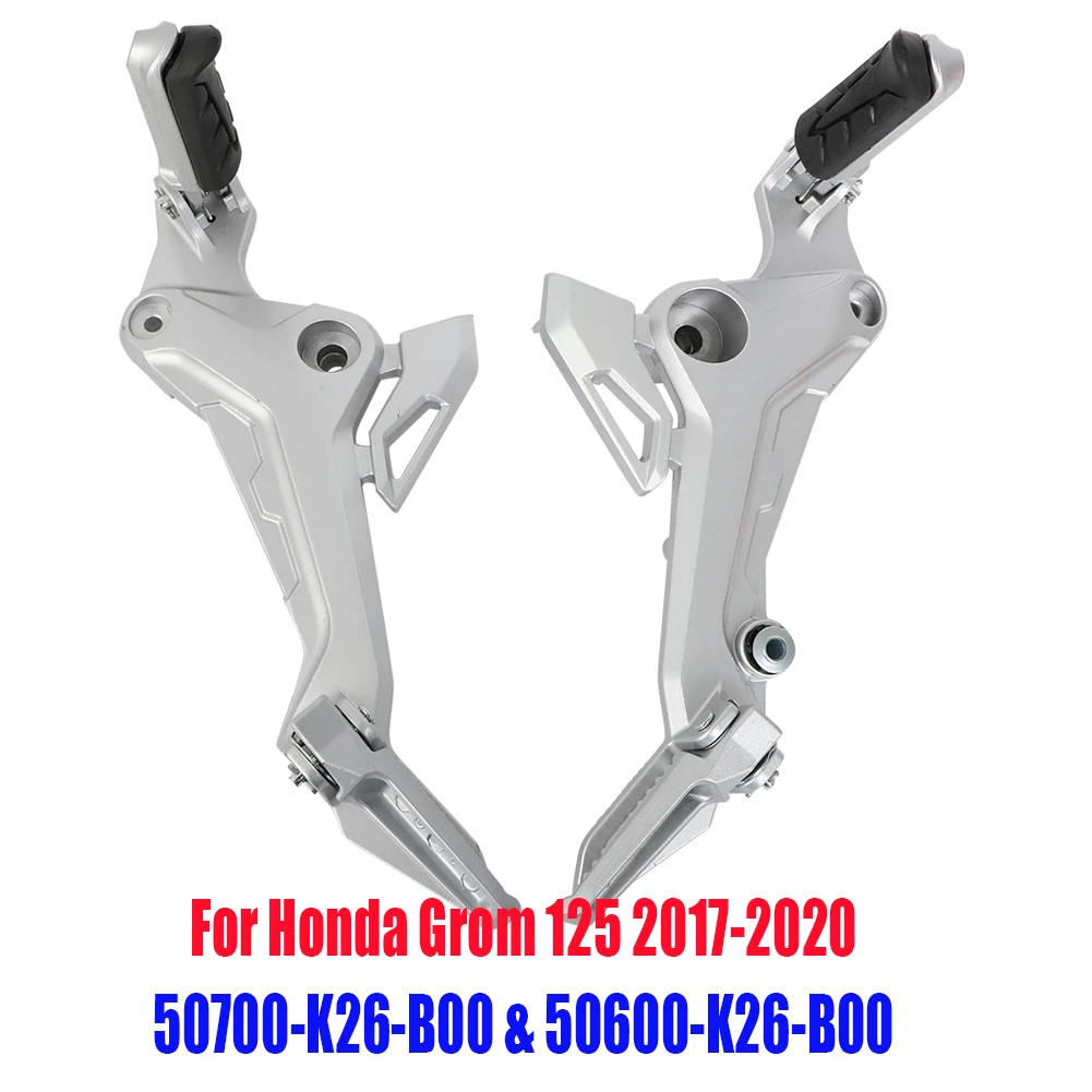For Honda Grom 125 Right & Left Side Footrest Foot Peg Mount Kit 2017 ...