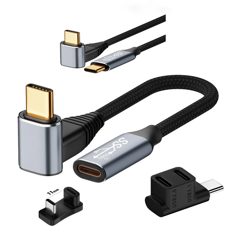 Otg Type C To Type C Adapter Charger Fast Charging Extension Cable 100w ...