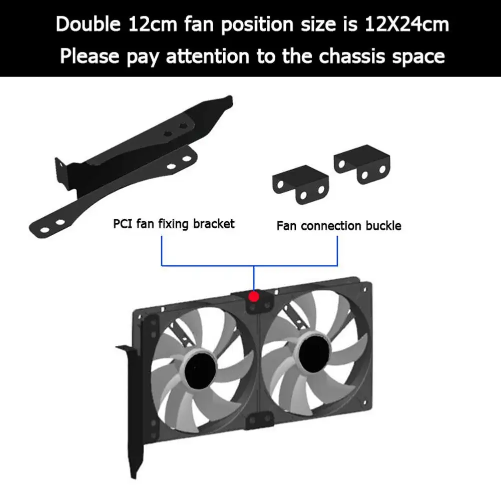 Video Graphics Card Water Cooler Radiator Graphics Card Cooler Dual Fan ...