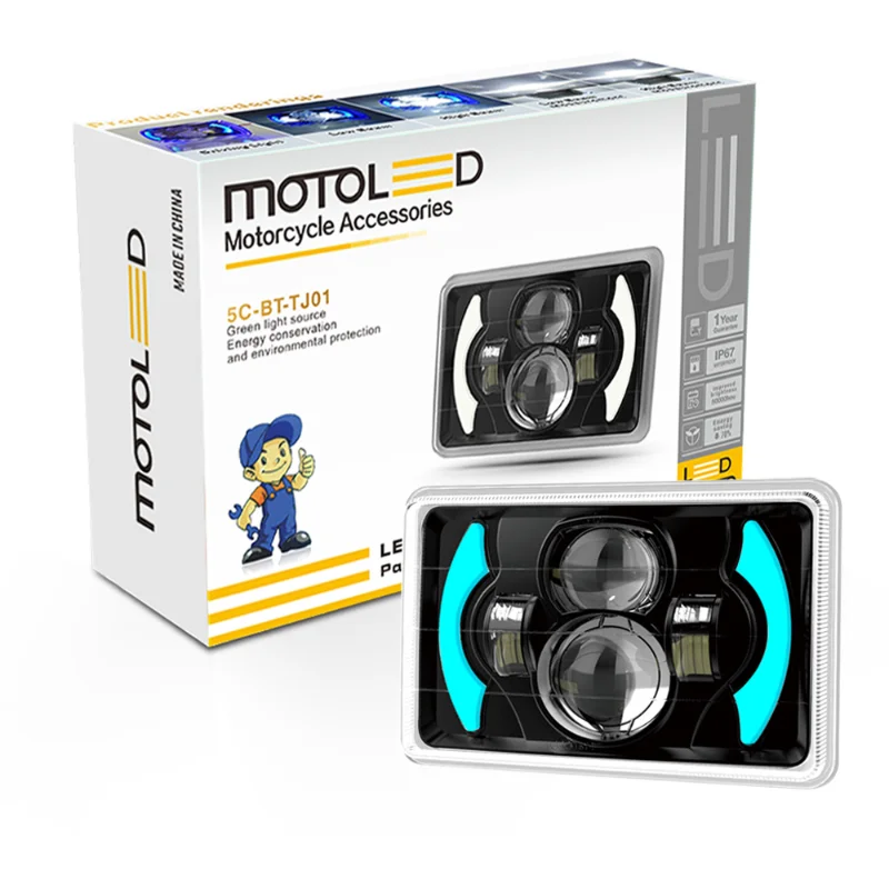 Motoled-Motorcycle-LED-Accessory-Headlight-Motobike-Projector-Lens-Led ...