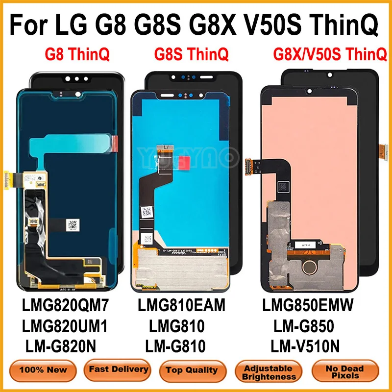 For-LG-G8-ThinQ-G8X-V50s-LCD-Display-Touch-Screen-Digitizer-Assembly ...
