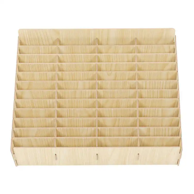 48-Grid-Wooden-Desktop-Storage-Box-Stable-Synthetic-Wood-Multi-Cell ...