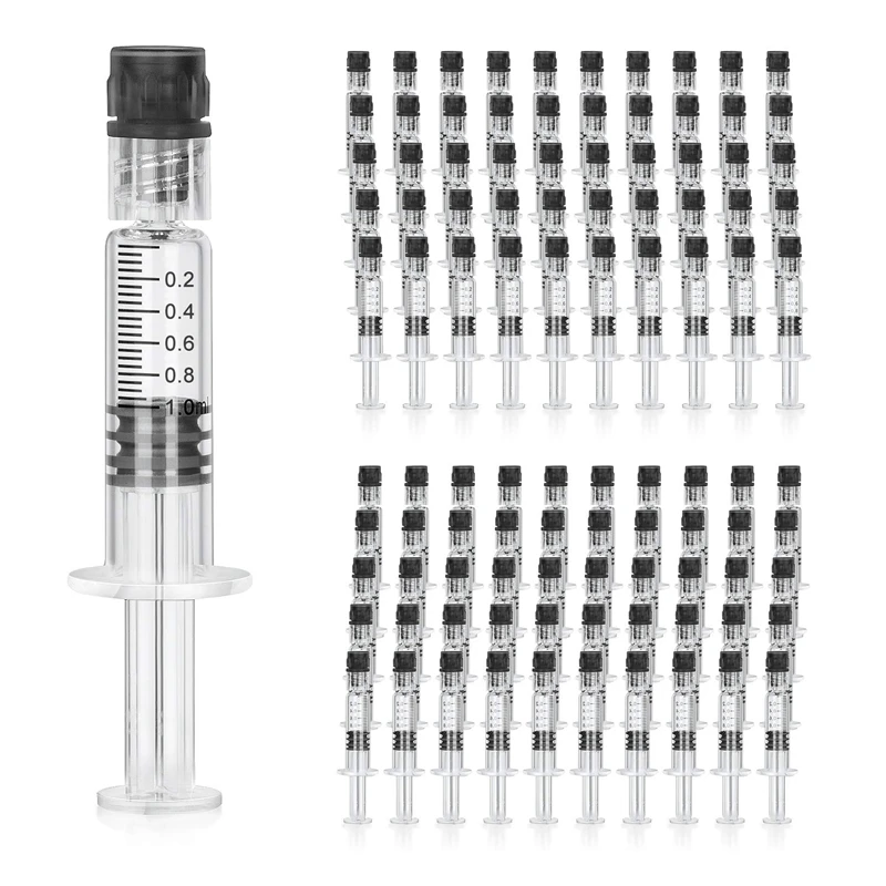 1Ml-Glass-Syringe-100Pcs-Of-Borosilicate-Reusable-Heat-Resistant-Tube ...