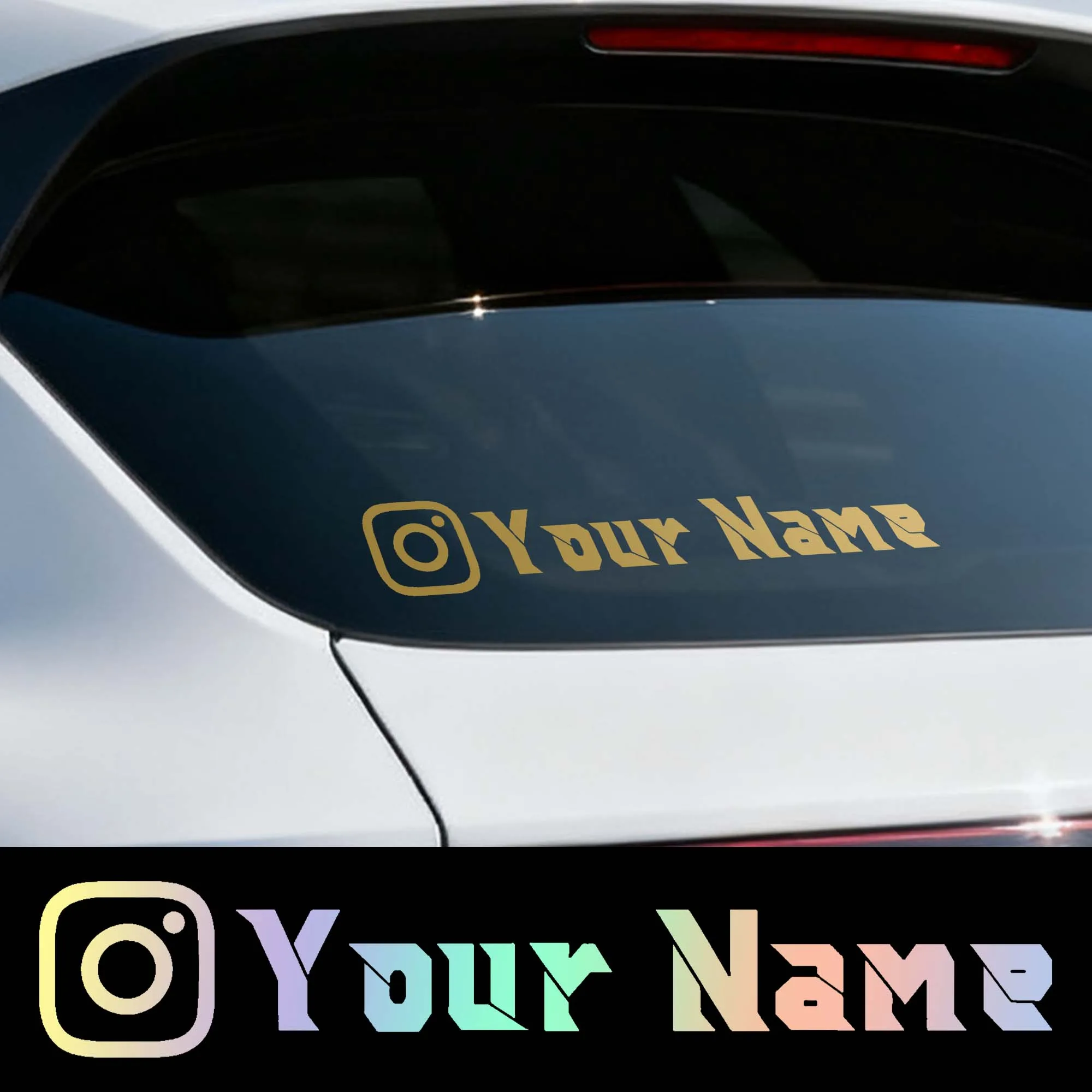 1PC Custom Your ins Name Personalized Car Sticker Waterproof for Window ...