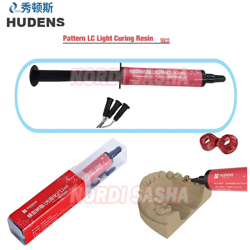 12ml/Syringe HUDENS Dental Lab Materials Light Curing Pattern Resin ...