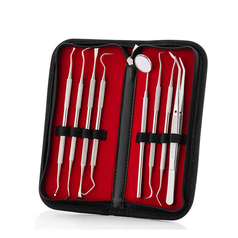 6pc-8pc-Dental-Mirror-Stainless-Steel-Dental-Dentist-Prepared-Tool-Set ...