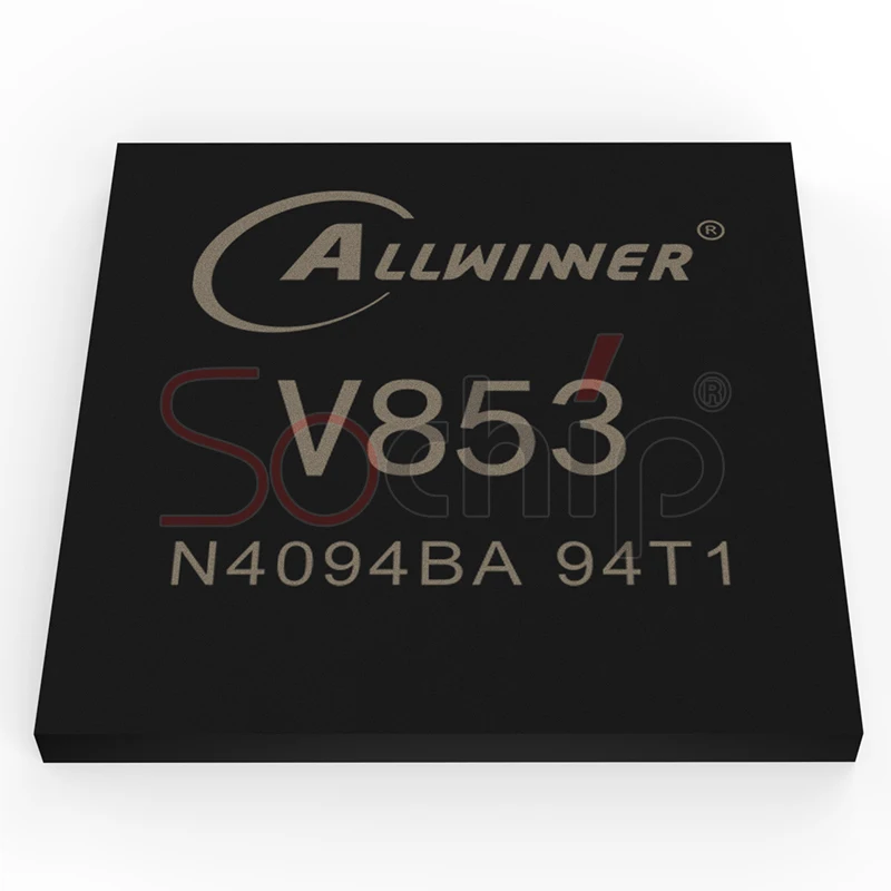 Allwinner V853 2022 Allwinner V853 AI ic 칩 3 핵 이종 1T NPU A7 + RSIC V 1 ...
