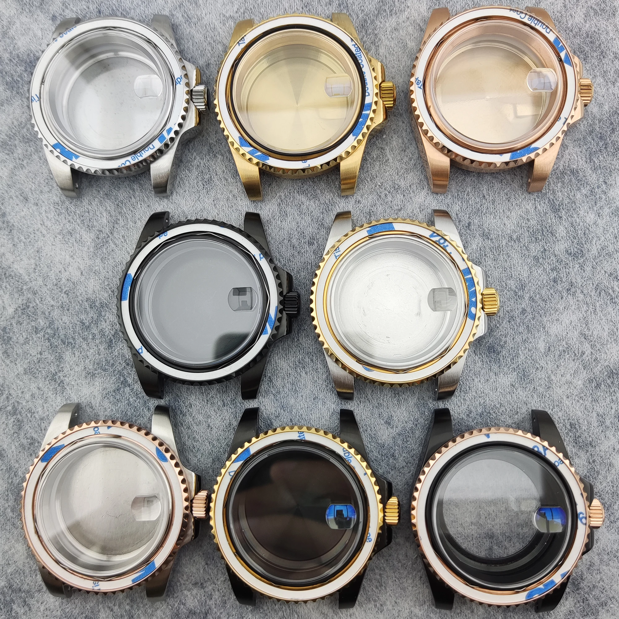 40mm-Watch-Case-AR-Sapphire-100M-Waterproof-with-120-Clicks-Bezel-for ...