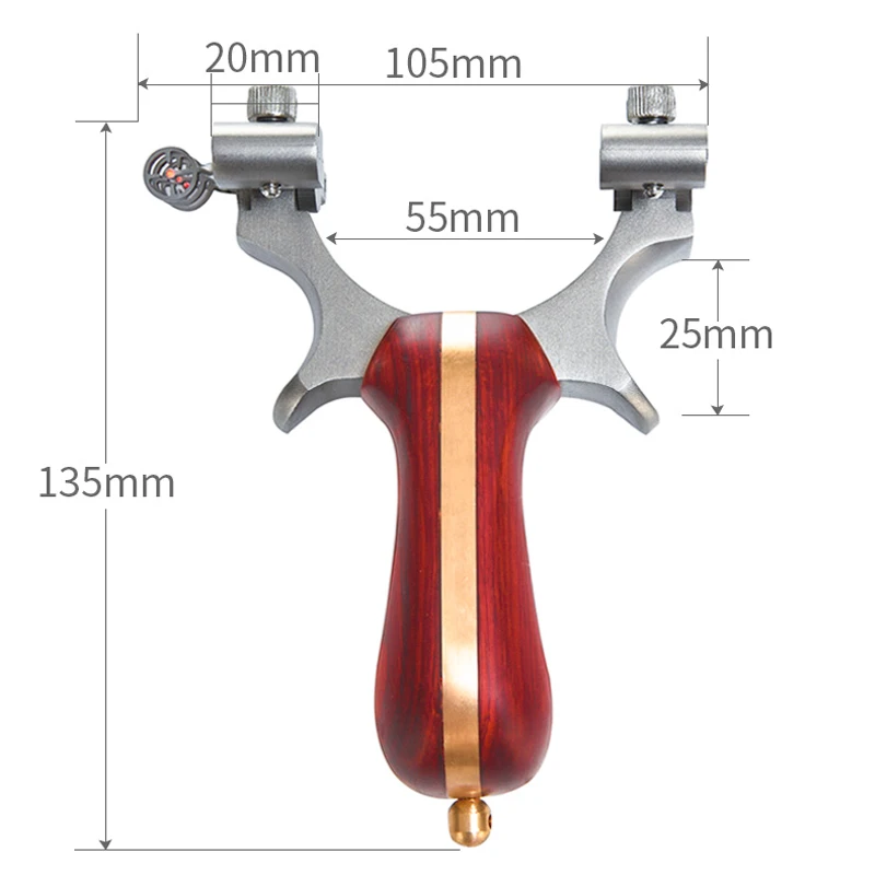 Outdoor-Sports-Stainless-Steel-Flat-Skin-Catapult-Rotating-Head-Aiming ...