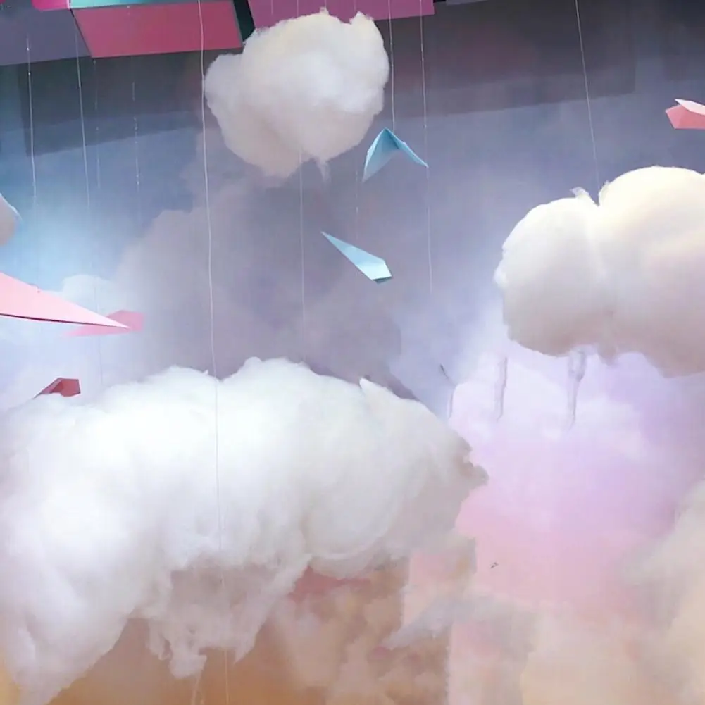 Wedding-Cotton-Cloud-Decoration-Artificial-3D-Ceiling-Interior ...
