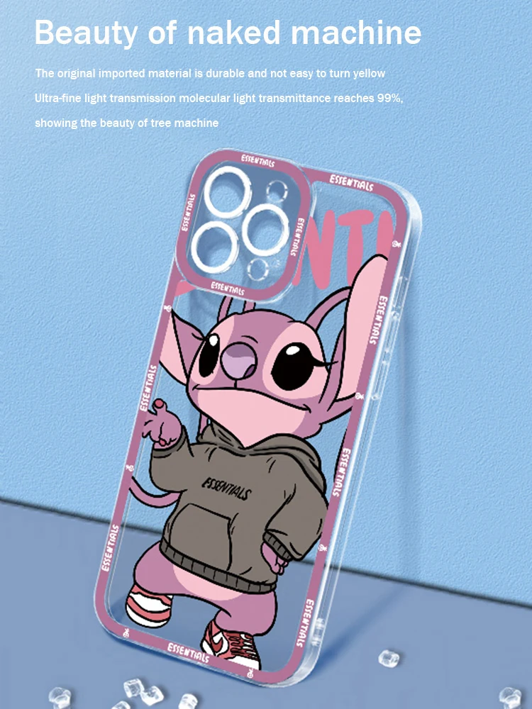 Disney Stitch Soft Silicone Case For Iphone 14 Pro Max 13 12 11 Pro Max ...
