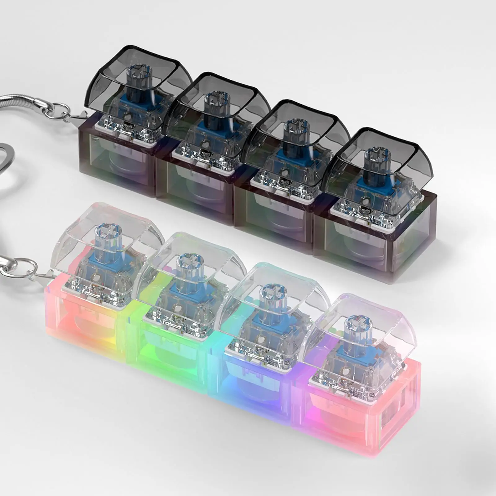 LED Keyboard Key Chain Fidget Toy for Adults Fidget Clicker ...