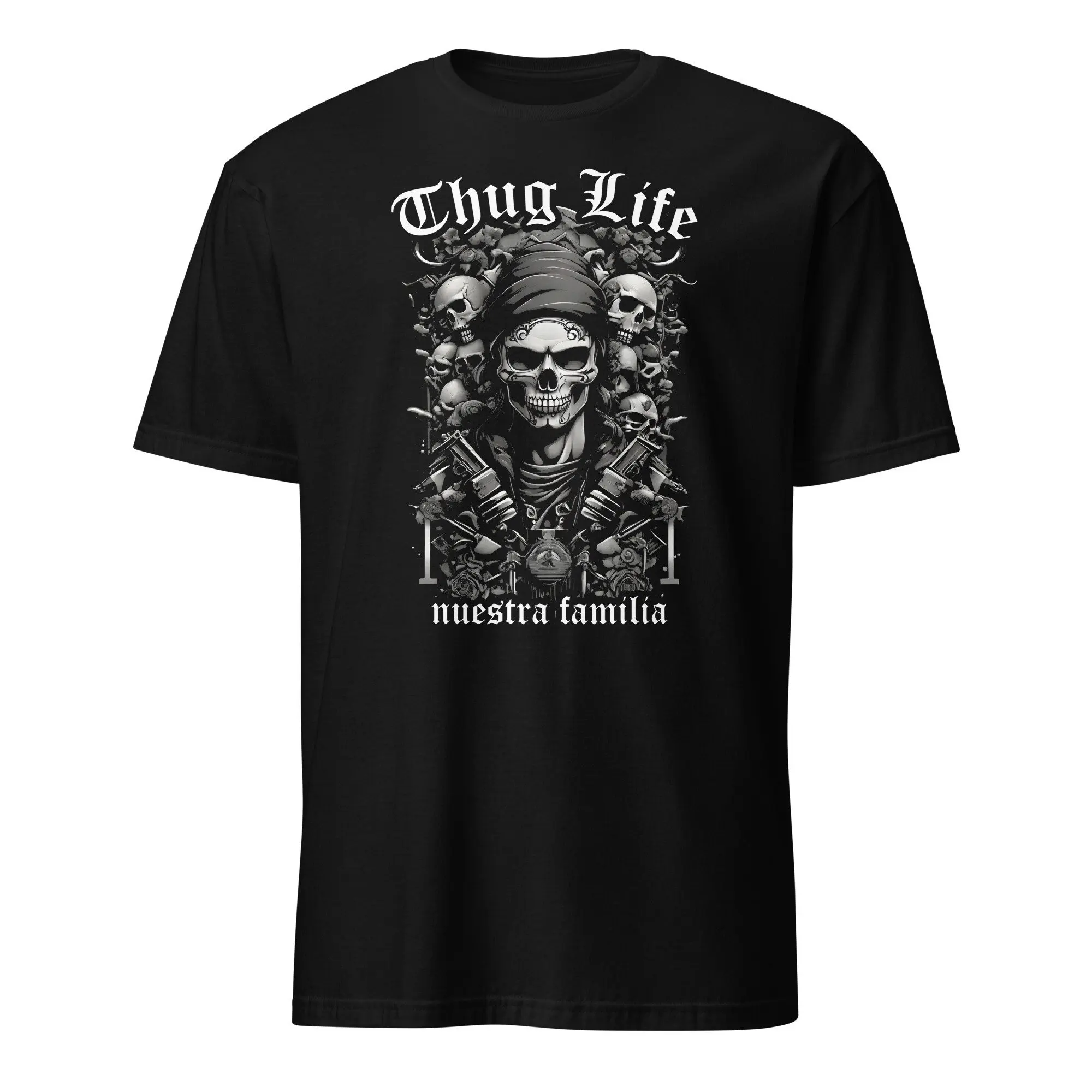 Thug-Life-T-Shirt-Original-Gangster-Mexican-Skull-Mafia-Gangsta-Rap-El ...
