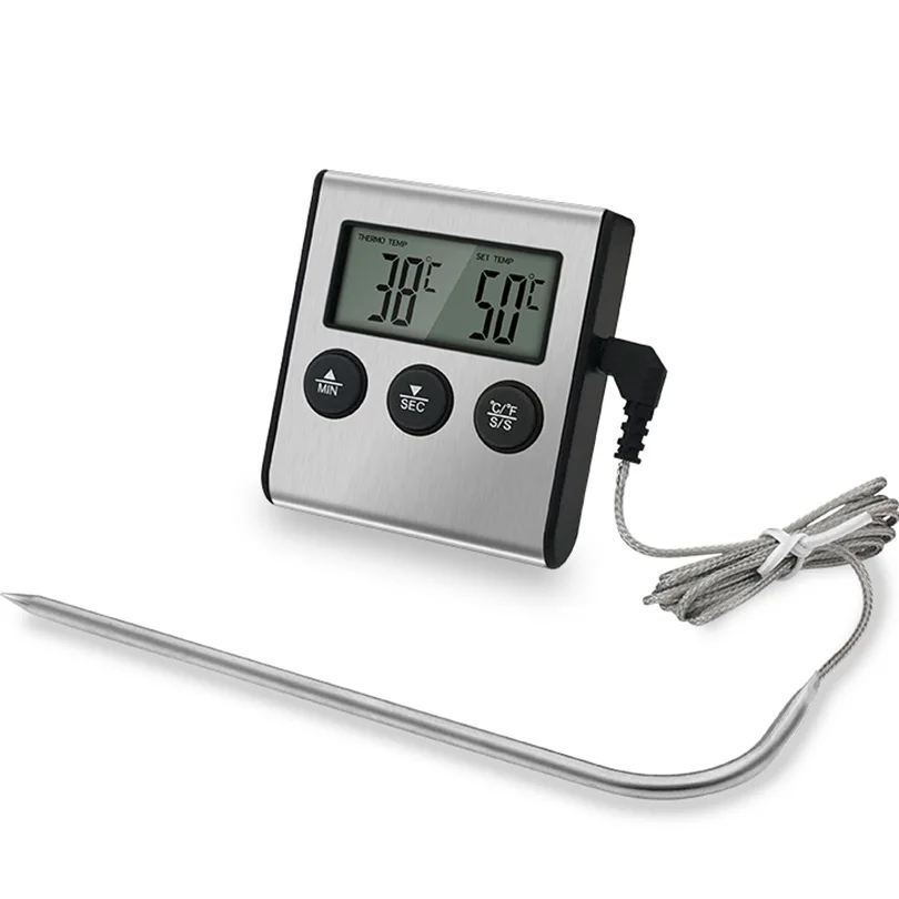 Kitchen Digital Cooking Thermometer Meat Food Temperature For Oven BBQ ...
