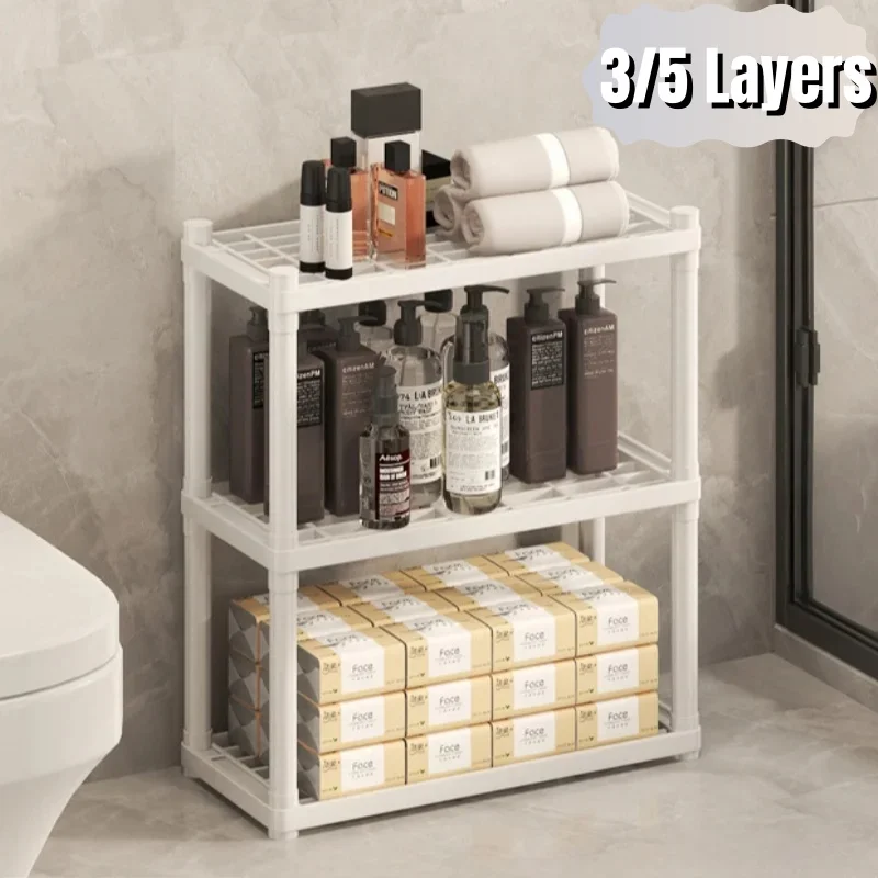 Floor-standing-Storage-Rack-Kitchen-Bathroom-Bedroom-Multi-layer-Snack ...