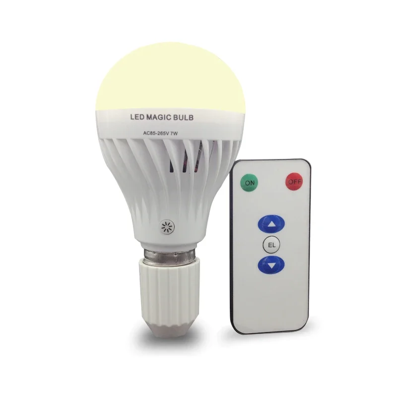 E27-Smart-7W-Emergency-battery-Charging-Light-IR-Remote-Control-Home ...