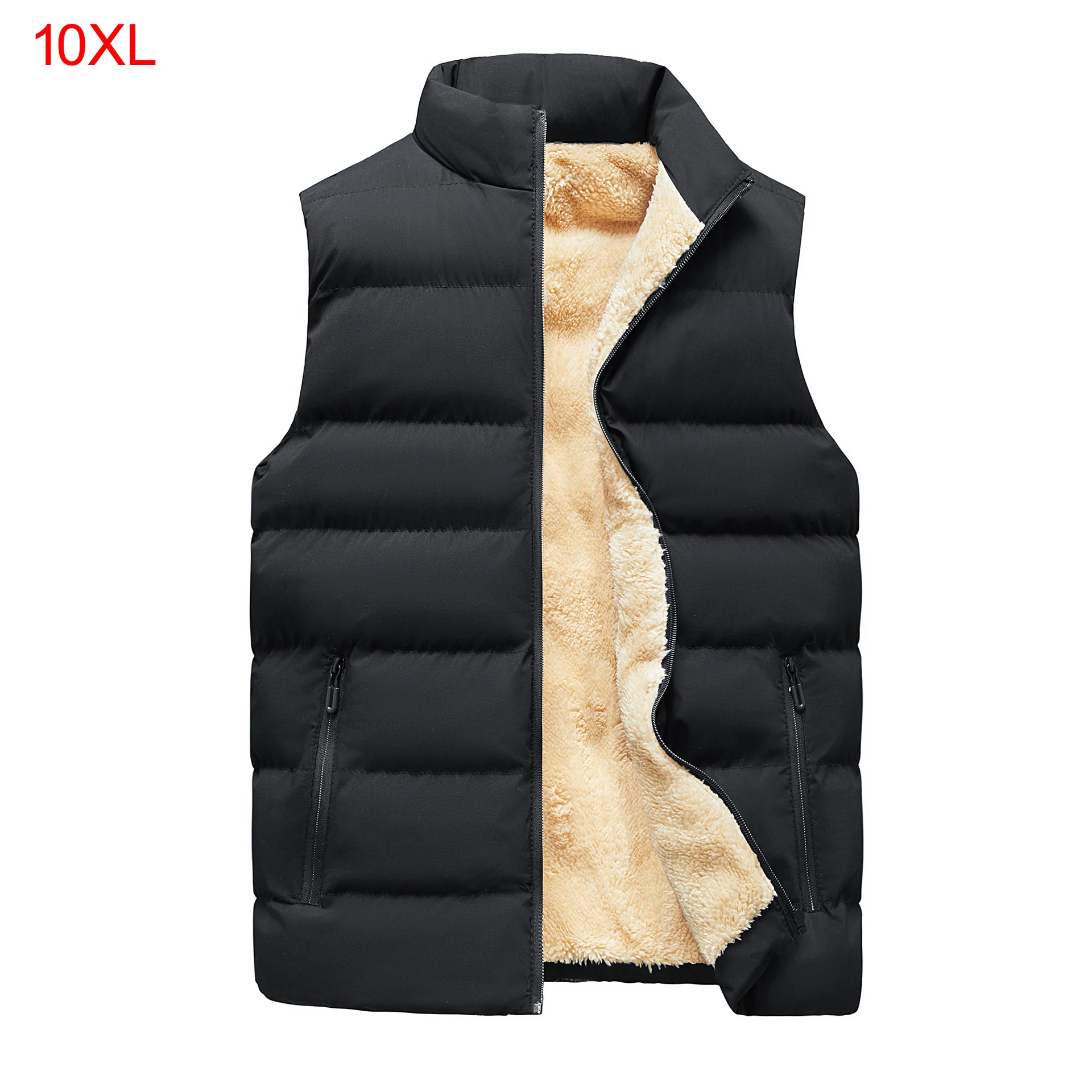 Autumn WInter Large Size Men Vest 10XL 9XL 8XL 7XL Loose Fleece Vests ...