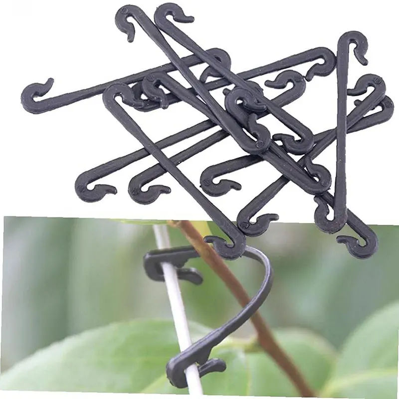 50-100Pcs-Plant-Grafting-Vines-Fastener-Tied-Buckle-Hook-Plastic ...