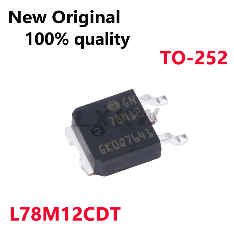 (10-100piece) New L78M12 78M12 L78M12CDT Patch TO 252 12V/0.5A three ...