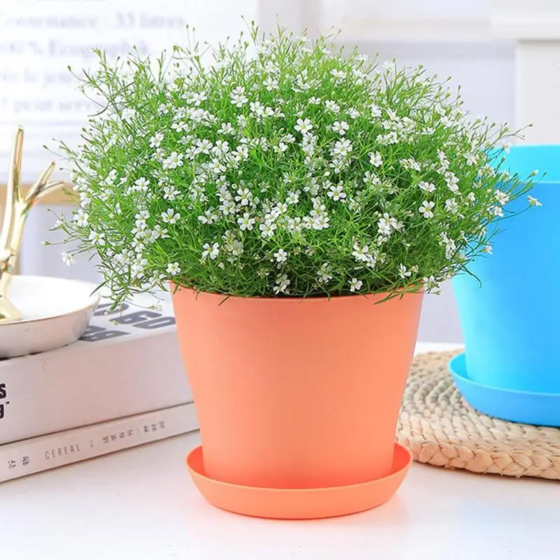 POT DE FLEUR,magenta--Pot de fleurs coloré en résine Durable, 1 pièce ...