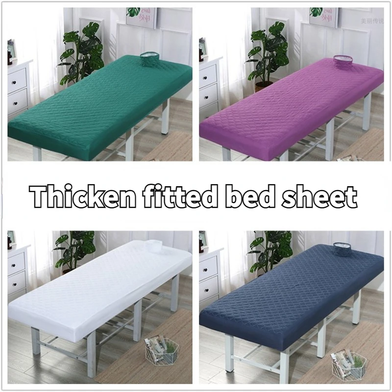 Thicken-Quilted-Beauty-Salon-Massage-Table-Fitted-Bed-Sheet-Skin ...