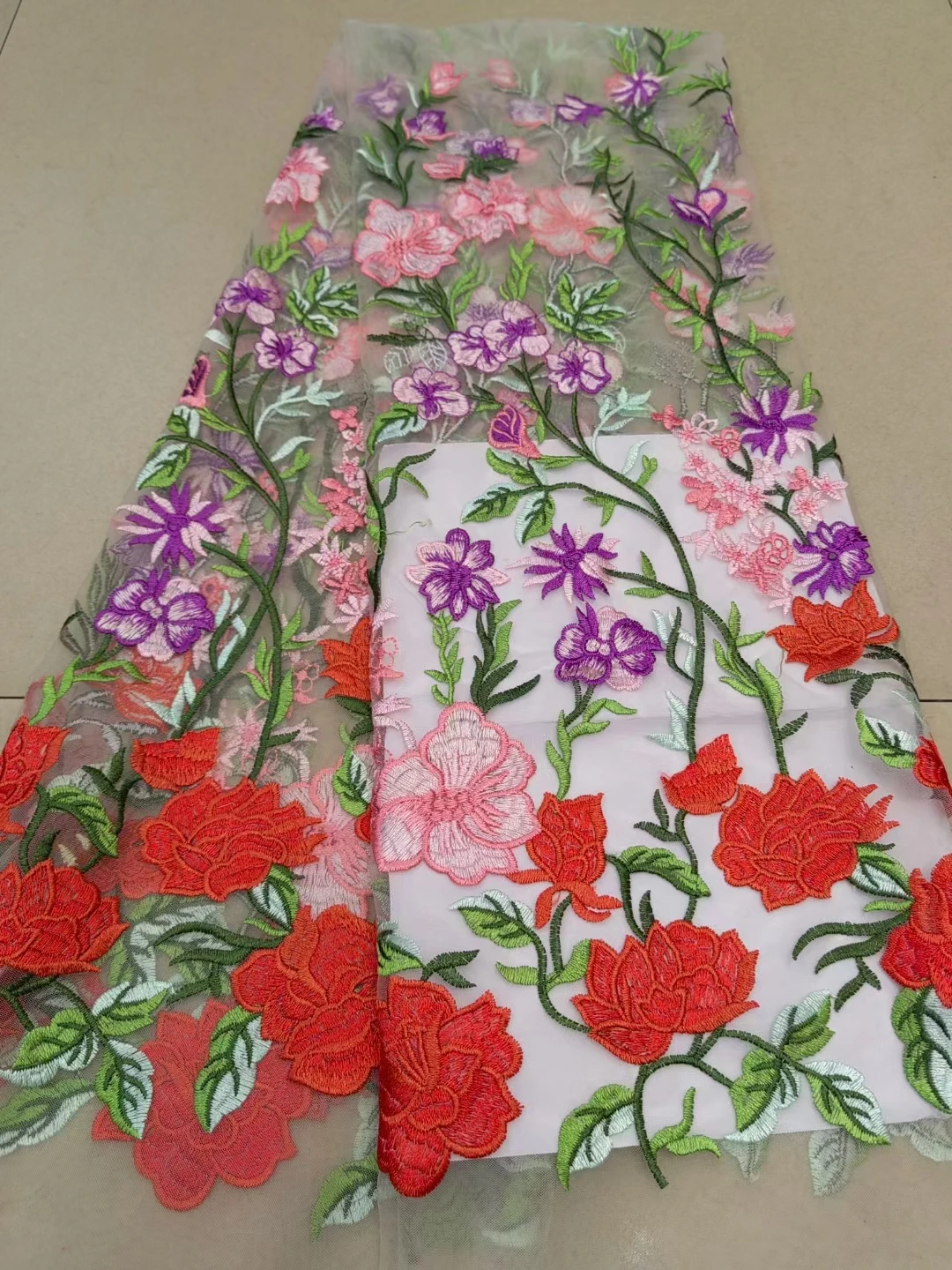 Doubll-Beauti-Fabric-French-High-Quality-Handmade-Rose-Flowers ...