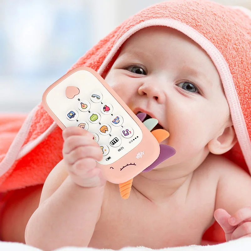 Baby-Phone-Toy-Music-Sound-Telephone-Sleeping-Toys-With-Teether ...