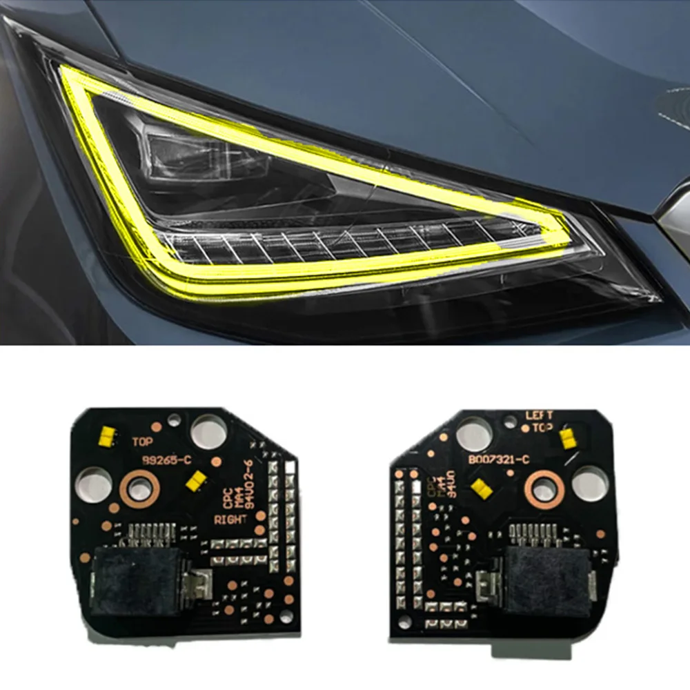 Yellow daytime running lights DRL Module 5F0941476 5F0941475 FOR 2013 ...