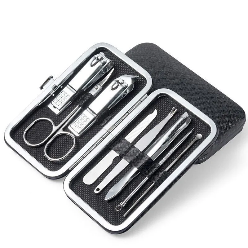 8Pcs-Set-Multifunction-Nail-Clippers-Set-Stainless-Steel-Pedicure ...