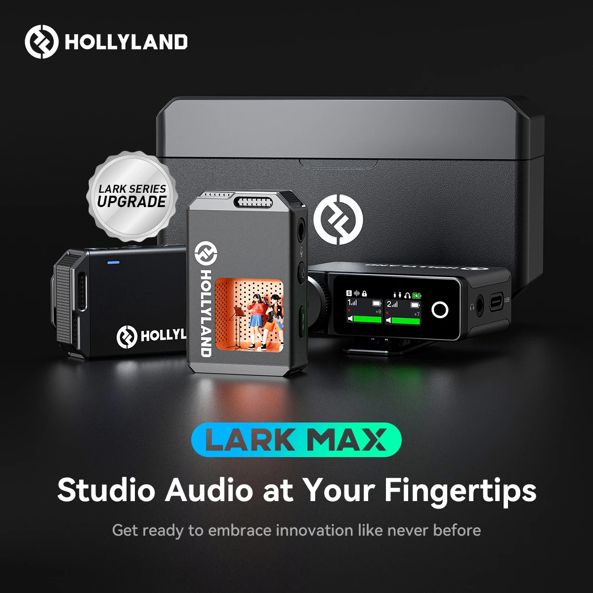 Hollyland-Lark-Max-Professional-Wireless-Lavalier-Microphone-MIC-250m ...