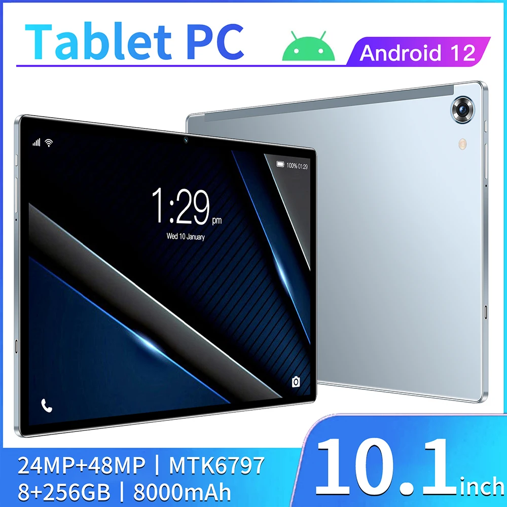 PA13 Tableta PC con pantalla 4K de 10,1 pulgadas, 8GB de RAM, 256GB de ...