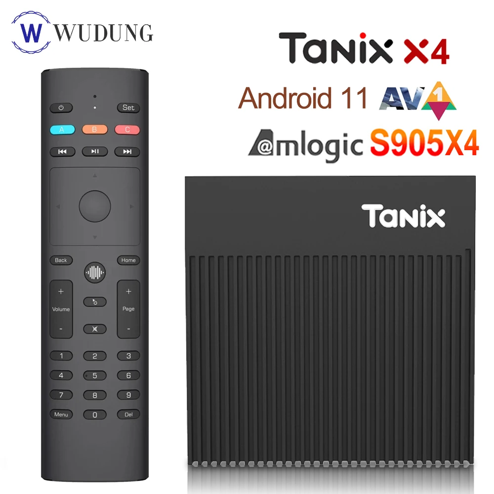 Tanix x4 android 11.0 smart tv caixa amlogic s905x4 av1 4gb ram 32gb ...