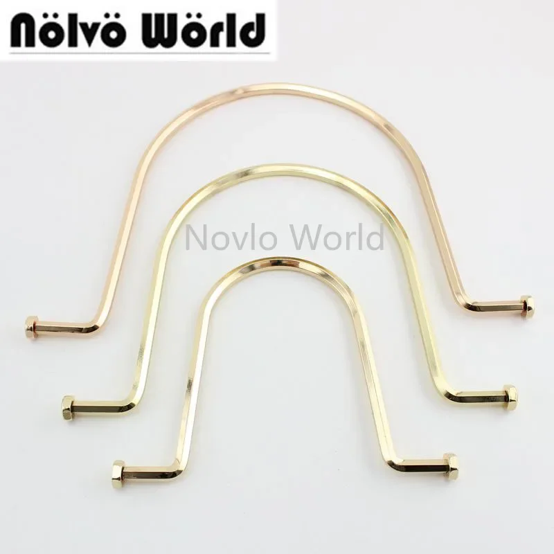 2-10-20-pieces-u-type-gold-color-purse-Metal-Frame-Useful-solid-handle ...