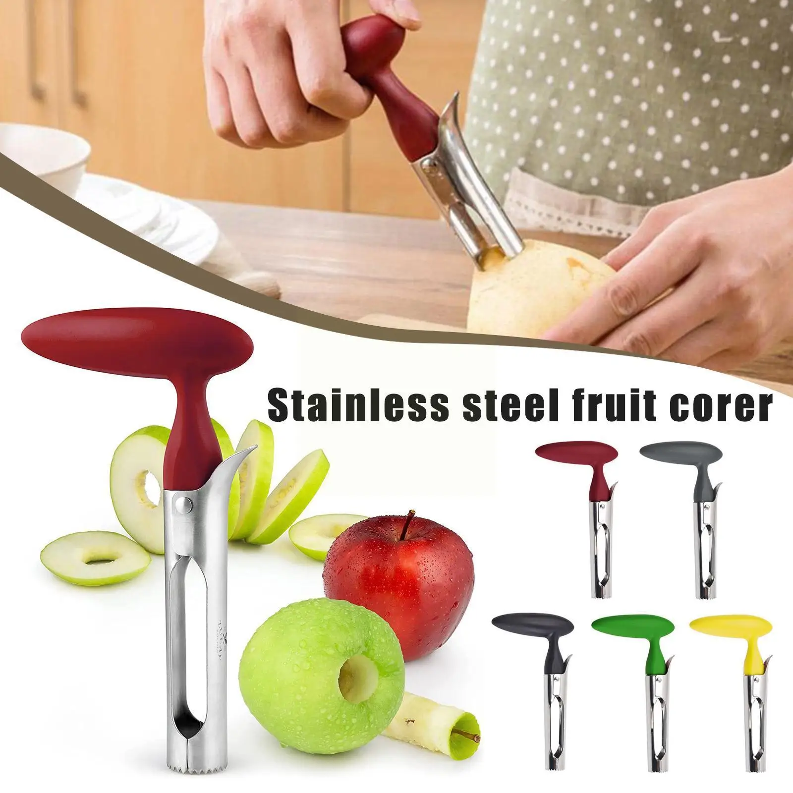 Steel Pitting Knife Apple Cherries Apple Pear Kernels Tool Cutter Fruit ...