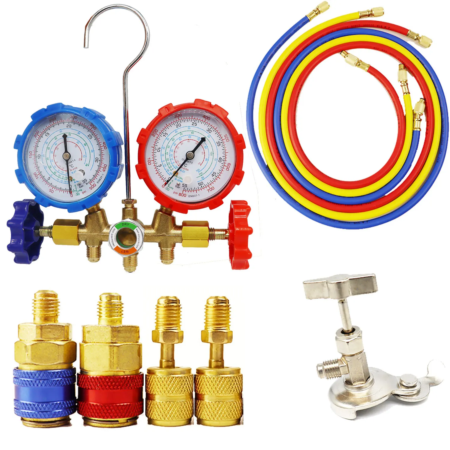 R410a-3-Way-AC-Diagnostic-Manifold-Gauge-Set-for-Freon-Charging-Fits ...