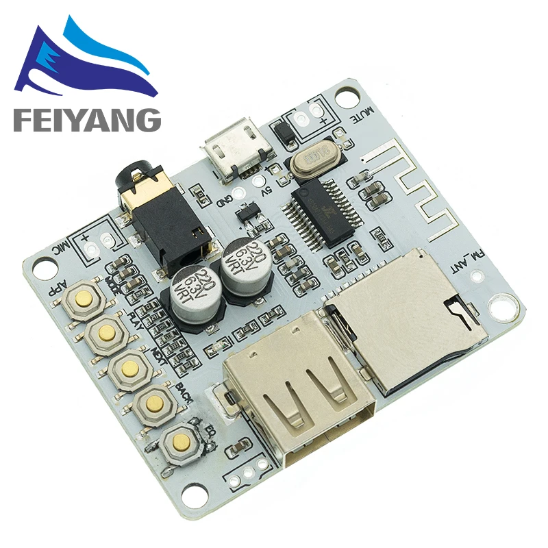 Bluetooth-Audio-Receiver-board-with-USB-TF-card-Slot-decoding-playback ...