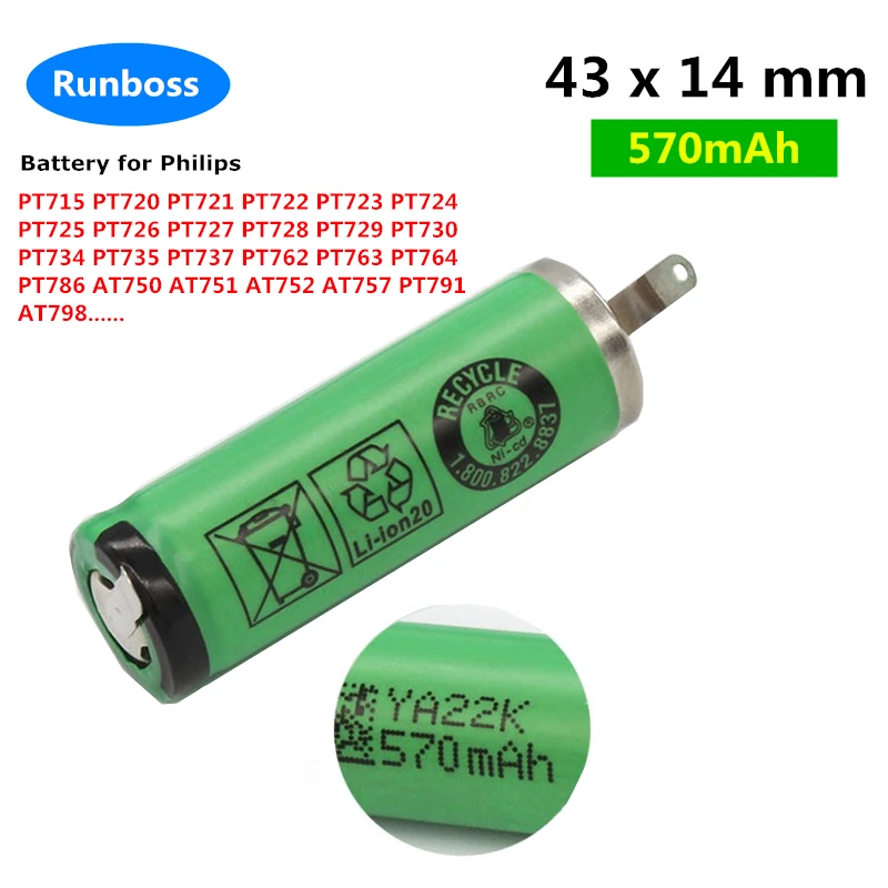 New-570mAh-Shaver-Battery-for-Philips-PT715-PT720-PT725-PT730-PT735 ...