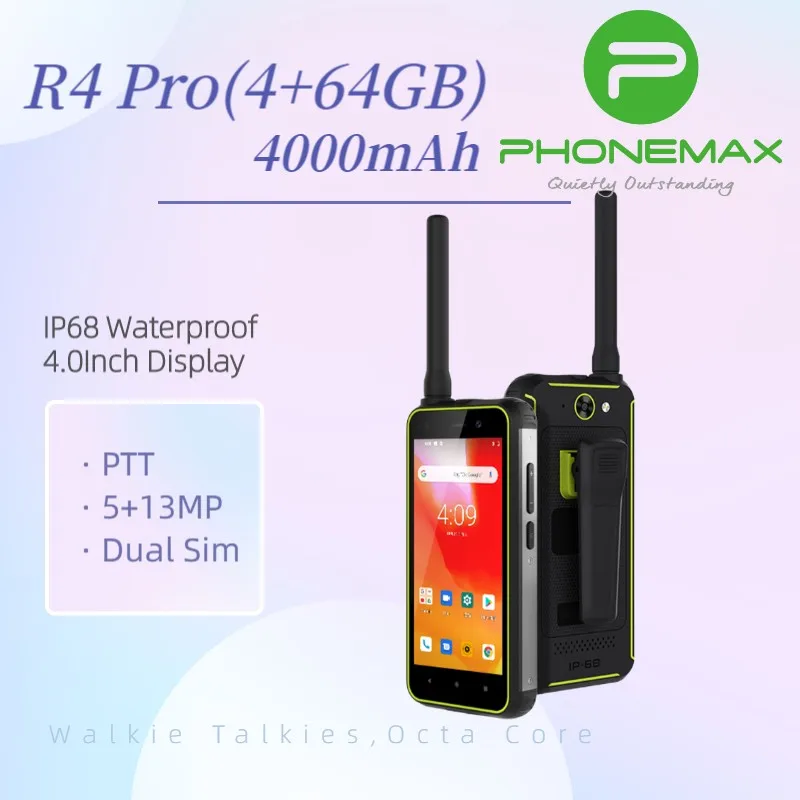 PHONEMAX-R4-PRO-Lte-4G-Net-Walkie-Talkies-Rugged-Mobile-Phone-4GB-64GB ...