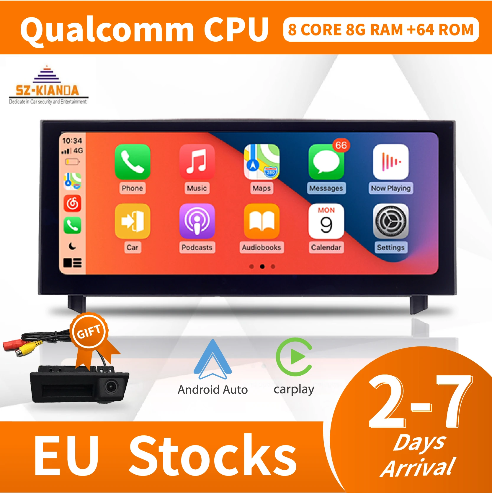 10-25-Wireless-CarPlay-Android-11Auto-Car-Multimedia-Display-Screen-For ...