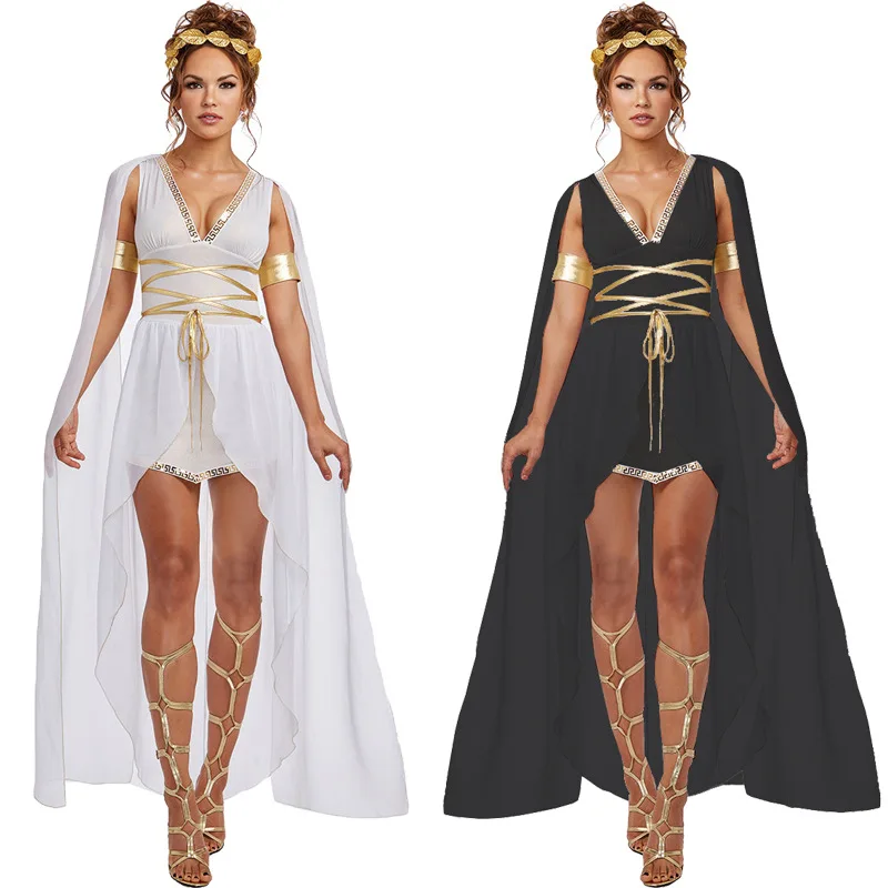 Ancient Greek Goddess Costume for Adult Roman Robe Grecian Princess ...