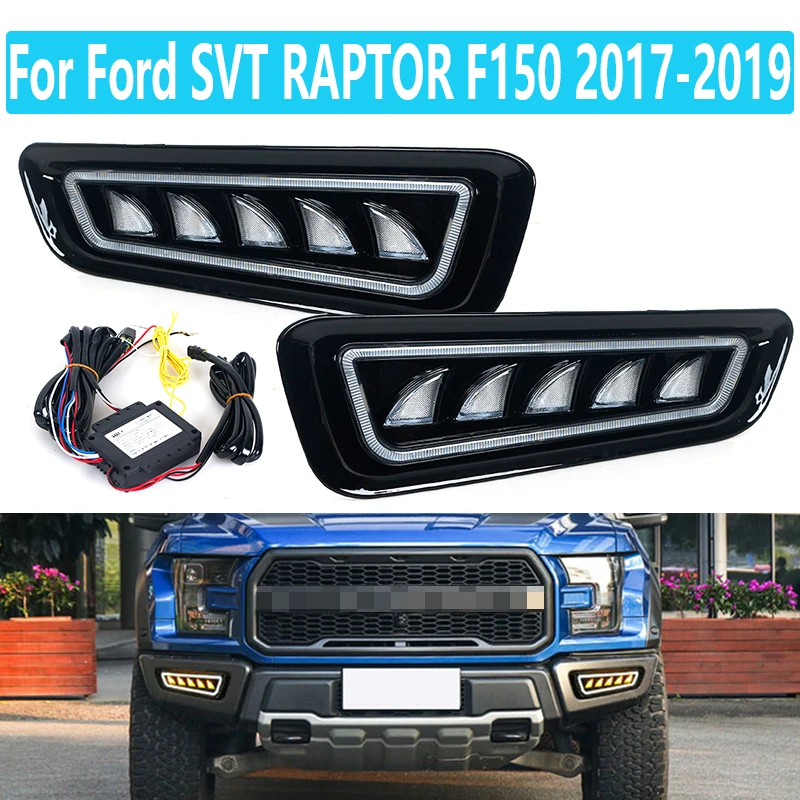 Car-Retrofit-LED-streamer-daytime-running-lights-For-Ford-SVT-RAPTOR ...