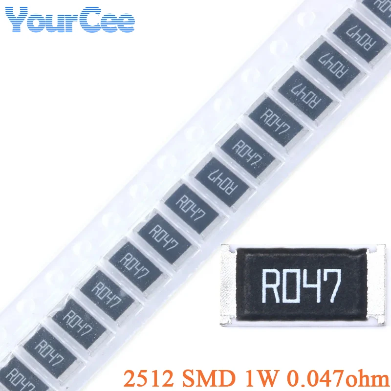 50pcs/10pcs 0.047ohm 2512 SMD Resistor 1W 0.047 ohm 0.047R R047 1% Chip ...