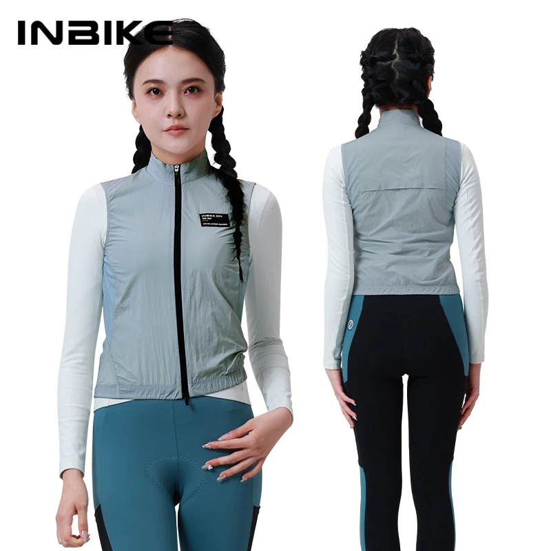 INBIKE-Chaleco-de-ciclismo-para-mujer-chaqueta-sin-mangas-repelente-al-agua-con-cremallera ...