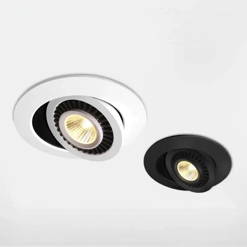 Dimmable Recessed LED Downlights 360 Degree Rotation Adjustable 7W 9W ...