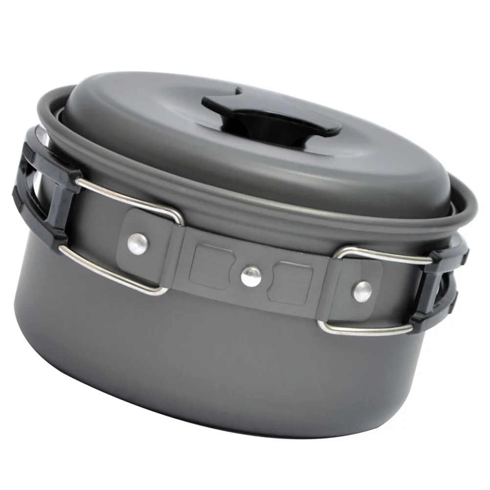 Non-Stick-Pan-Boiler-Camping-Pot-Outdoor-Cooking-Folding-Cookware ...