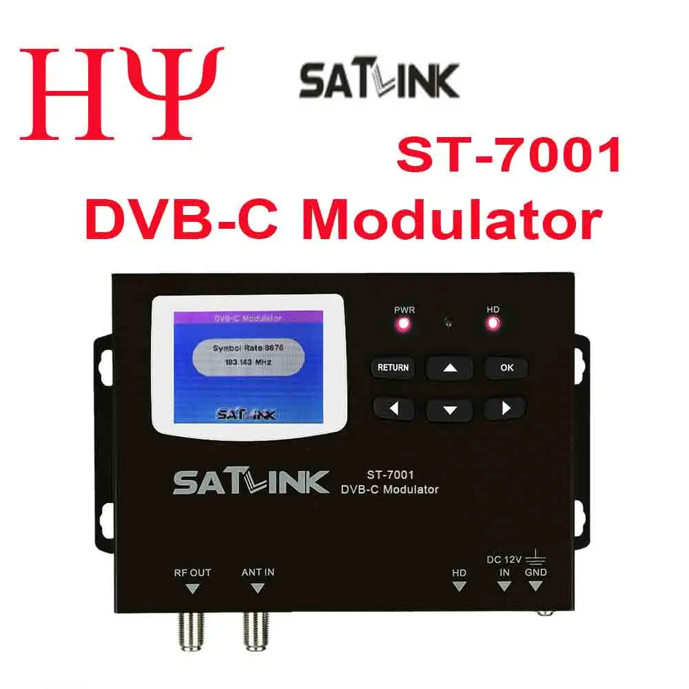 Original Satlink ST 7001 DVB C Modulator convert HD signal to DVB C RF ...