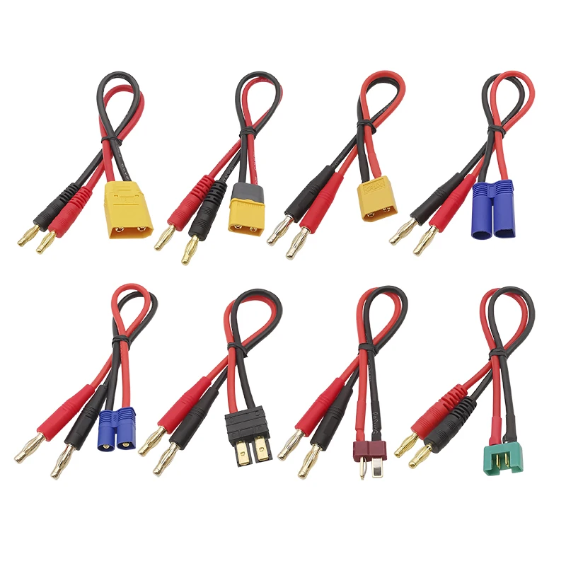 1Pcs-XT90-XT60-XT60H-EC5-EC3-TRX-MPX-T-Plugs-Male-to-4mm-Banana-Plug ...